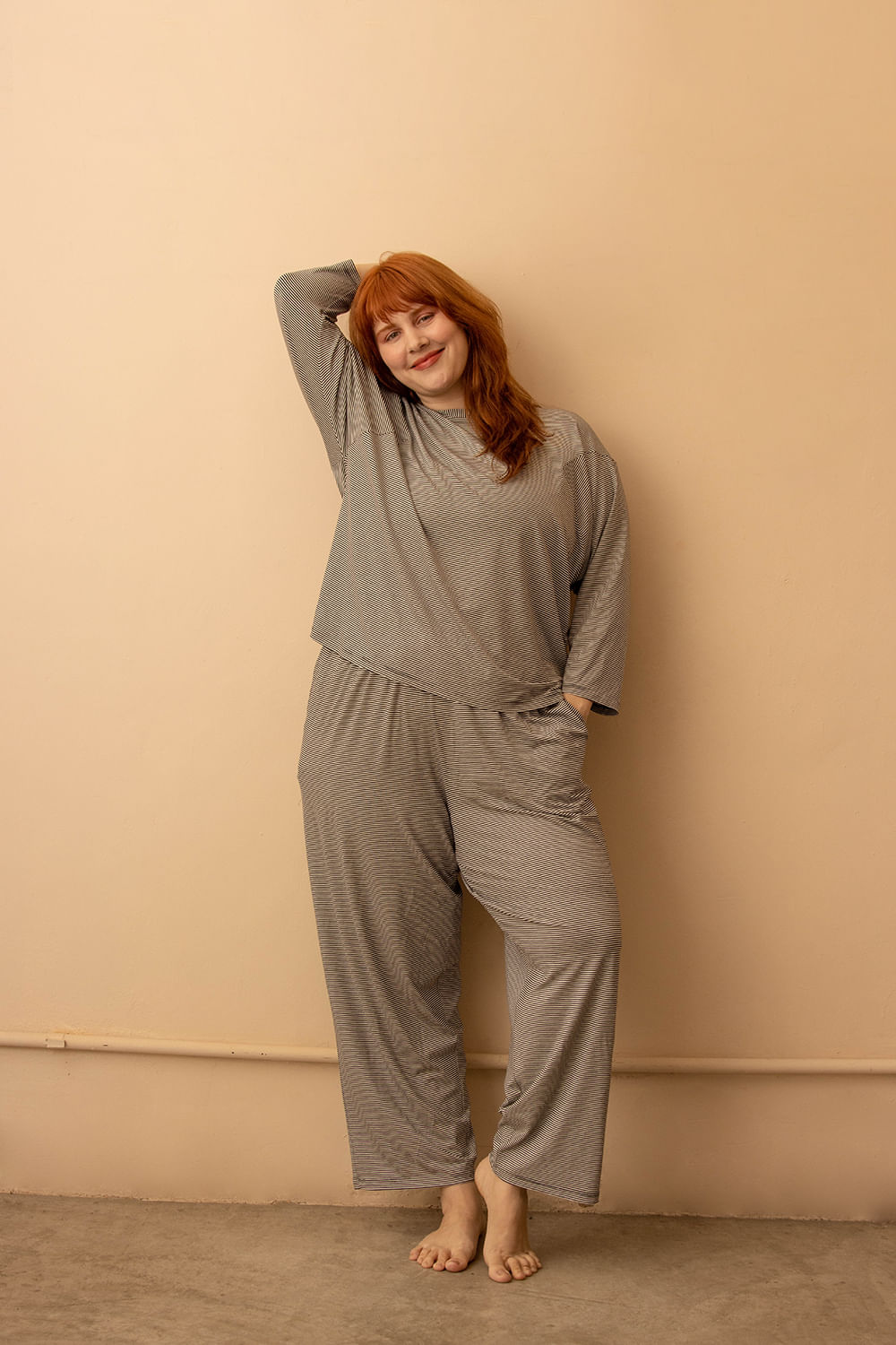 Pijama Lia Plus Size Branco